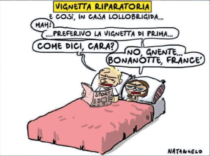La nuova vignetta del Fatto su Lollobrigida e la sorella di Meloni e la ... La nuova vignetta del Fatto su Lollobrigida e la sorella di Meloni e la ...