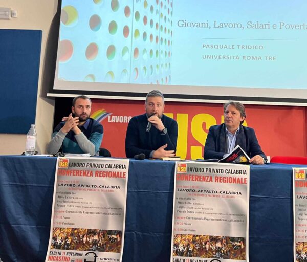 Lamezia, conferenza regionale Usb. La "cura" di Tridico per il mercato ...